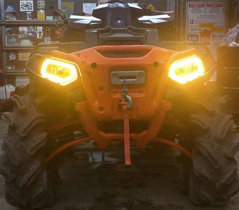 Motorcycle And Atv Polaris Sportsman 500 570 800 550 850 1000 Red Halo