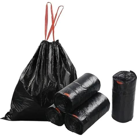 Sacs poubelle NFE 50L argent noir 28µ lien coulissant Alfapac Paredes