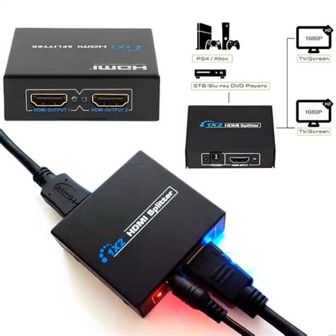 Divisor Hdmi 01 Entrada Y 02 Salidas Mercadolibre