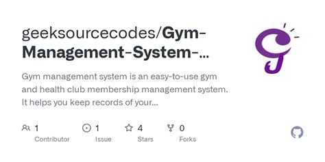 GitHub Geeksourcecodes Gym Management System Using PHP Gym Management System Is An Easy To