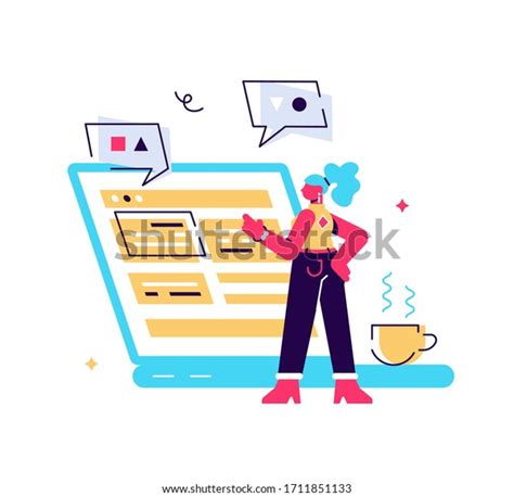 Programmer Engineering Development Illustration Developer Project Stock Vector Royalty Free