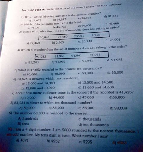 Solved Write The Letter Of The Correct Answer On Your Notebookhelp Me