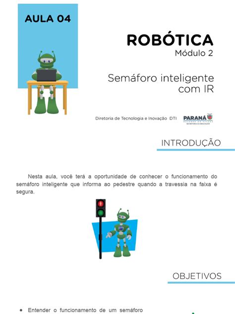 Aula04 Semaforo Inteligente Ir M2 Slides Pdf Semáforo Tráfego