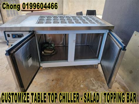 Table Top Chiller Customize Topping Salad Bar Tv And Home