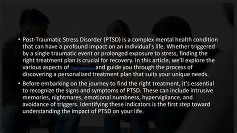 Ppt How To Find The Right Ptsd Treatment Plan For You Powerpoint