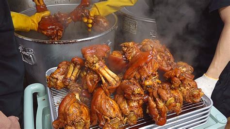 Garlic Braised Pigs Trotters Spicy Braised Pork Trotters Korean