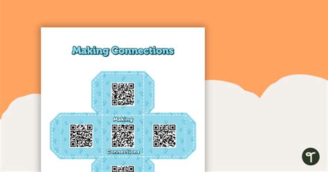 qr code reading comprehension strategy question cubes teach starter