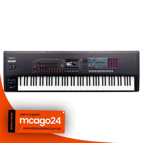 Teclado Roland Fantom 8ex Sintetizador Workstation 88 Teclas Musica