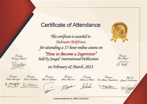 Behnam Behforouz On Linkedin I Completed The Course On Supervisor