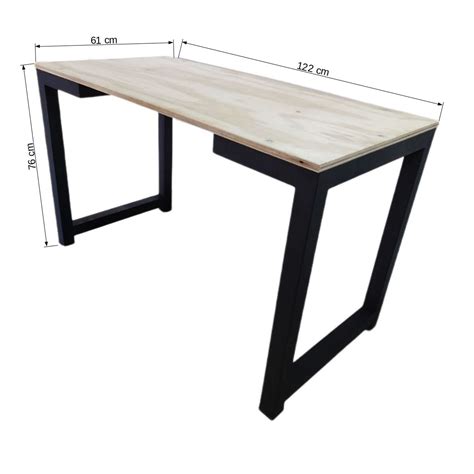 Escritorio Industrial Acero Y Madera Cositas Romi