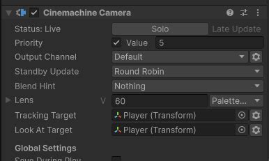 Change Tracking Target At Runtime Rotation Composer Unity Engine Unity Discussions