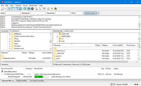 دانلود نرم افزار FileZilla Pro v3 64 1 Free v3 68 1 آپلود و دانلود فایل