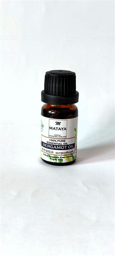 Bergamot Essential Oil 100 Pure น้ำมันหอมระเหยมะกรูดเทศ Mataya Shop