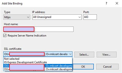 Bad Naming When Used On IIS Issue FiloSottile Mkcert GitHub