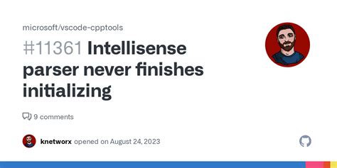 Intellisense Parser Never Finishes Initializing Issue 11361