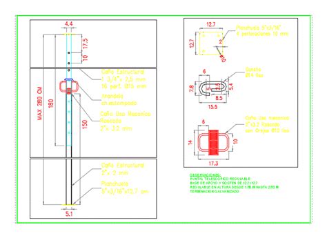 Telescopic Strut To Shore In Work Dwg Detail For Autocad • Designs Cad