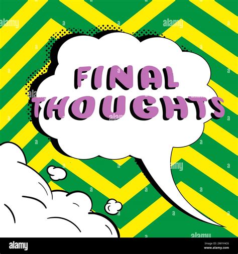 Text Showing Inspiration Final Thoughts Conceptual Photo Conclusion
