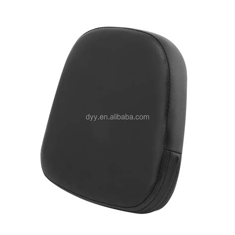 Universal Motorcycle Black Sissy Bar Backrest Pad Fit For Harley Custom Bikes Choppers Cruiser