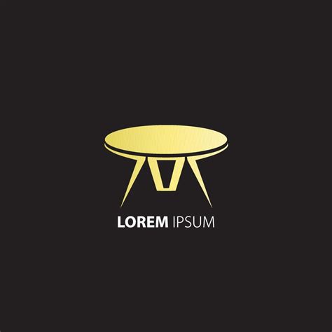 Luxury Table Logo Design 44424247 Vector Art At Vecteezy