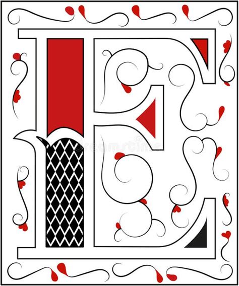 Medieval Illuminated Font Stock Illustrations 3817 Medieval