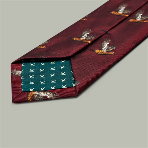 Harrow Silk Woven Tie Flying Grouse