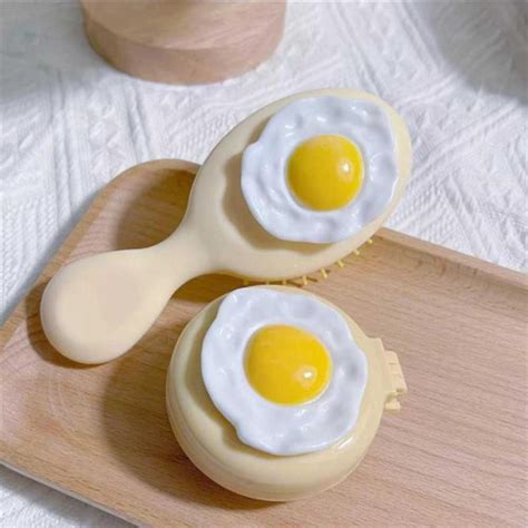 Badu Bg 1 бр Сладки мини сгъваеми гребени за коса с огледало преносими за пътуване масажен