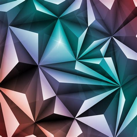 Premium Vector 3d Abstract Polygonal Geometric Triangle Background