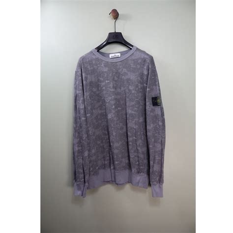 Stone Island Grey Camo Jumper Widefitzfactory