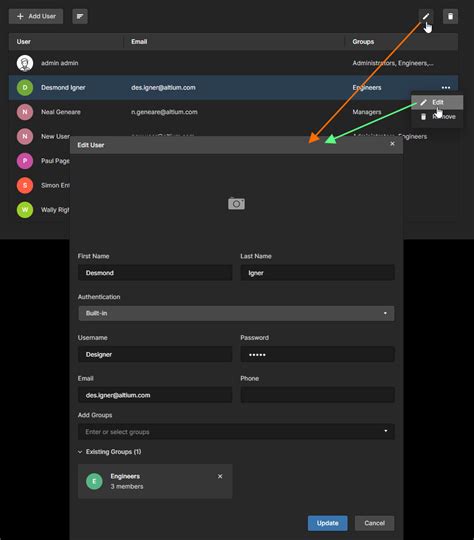 Managing Users And Groups Altium On Prem Enterprise Server 71 And 70