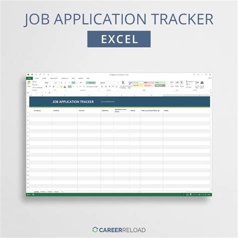 Free Job Application Tracker For Excel Career Reload