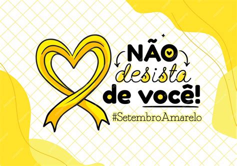 Premium Vector Frases De Setembro Amarelo Imagens Desenhos Artes