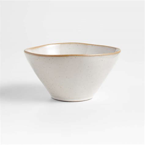 Marin Recycled Natural Stoneware Cereal Bowls Set Of 8 Crate And Barrel