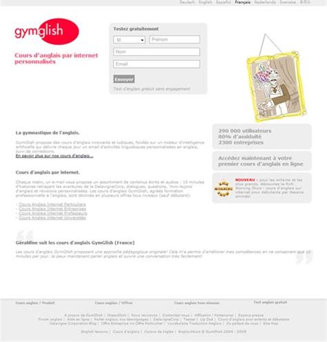 Cours Anglais GymGlish Fr