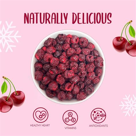 Freeze Dried Whole Sour Cherries Honeyberry Solutions