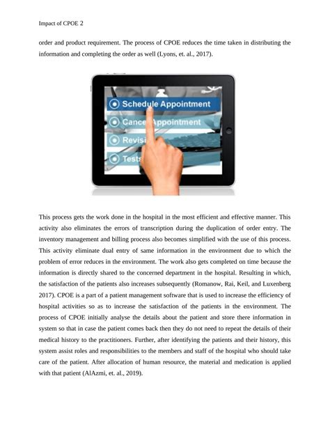 Computerized Physician Order Entry That Is A Data