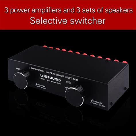 B037 3 Input 3 Output Power Amplifier And Speaker Switcher Speaker