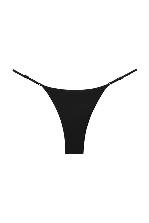 Luna Bottom In Black Eco Compression Tropic Of C