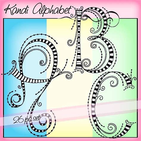 Kandi Alphabet Upper Case Personal And Ltd Commercial Use Great For