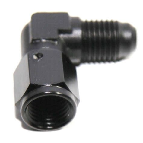 One Black An4 Female To 4an An 4 Male 90 Degree Flare Swivel Fitting