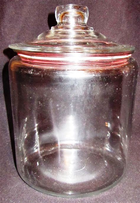 Big Clear Glass Canister Cookie Jar And Glass Lid Kitchen Storage