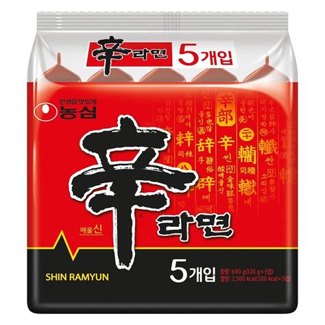 농심 신라면 120gx5입 배민 장보기∙쇼핑