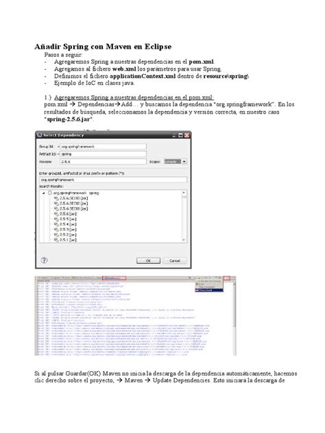 Configurar Spring Con Maven En Eclipse Pdf Spring Framework Software