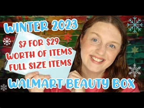 Walmart Beauty Box Unboxing Winter Awesome Box Full Sized