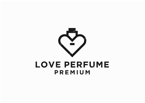 Premium Vector Love Perfume Logo Design Vector Illustration