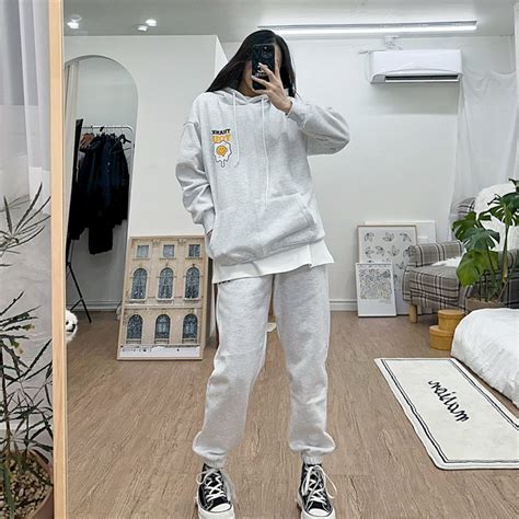 겨울신상공용가능set 에그 후드티 조거 트레이닝 세트 3color 후드 남여공용 커플룩 기모 맨투맨 기모 후드티 기모바지 기모조거 에이블리