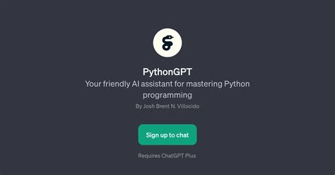 Pythongpt Ai Tool For Python Coding Assistance