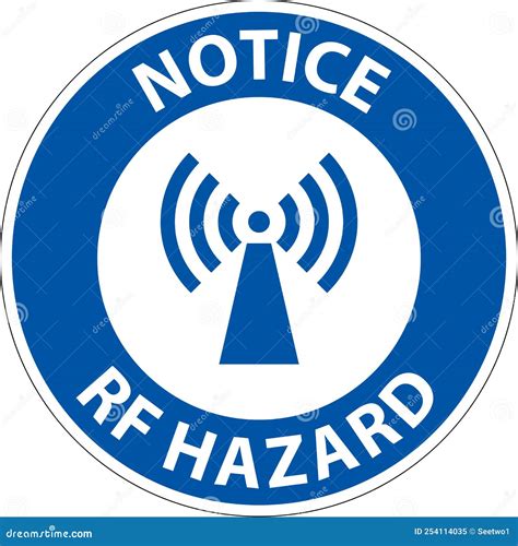 Notice Rf Hazard Sign On White Background Stock Vector Illustration Of High Danger 254114035 Notice Rf Hazard Sign On White Background Stock Vector Illustration Of High Danger 254114035