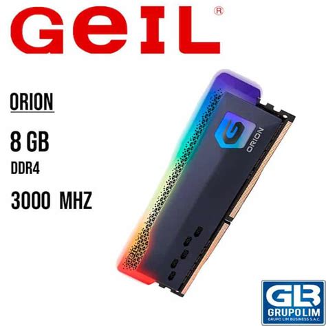 Memoria Ram Geil Orion Ddr4 8gb 3000 Gaosg48gb3000c16asc Negro Memoria Ram Geil Orion Ddr4 8gb 3000 Gaosg48gb3000c16asc Negro