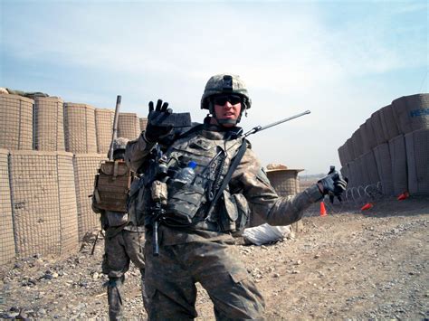 Sgt Houk Leaving The Ecp At Cop Johnston In The Arghandab River Valley