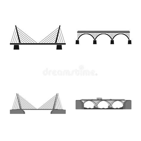 Isolated Object Of Connection And Design Sign Collection Of Connection And Side Stock Symbol